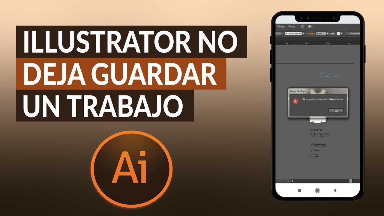 Cómo solucionar el problema que no deja guardar un trabajo en ILLUSTRATOR - YouTube