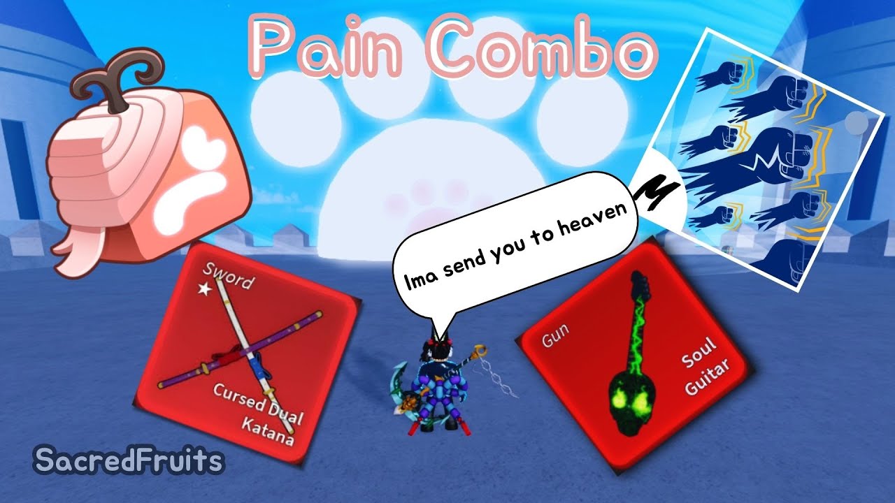 Dangerous Pain Combo | Roblox Blox Fruits - YouTube