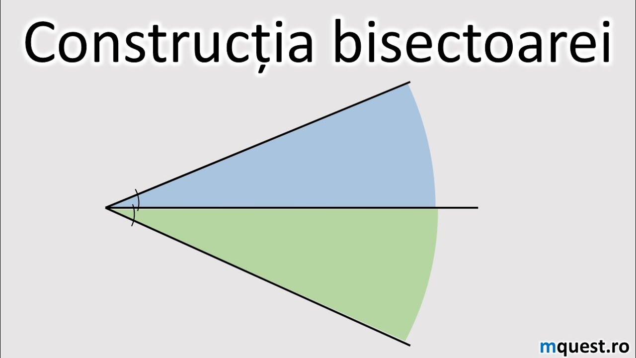 Constructia bisectoarei, clasa a VI-a - YouTube