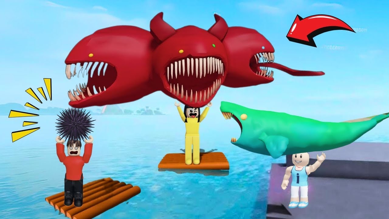 YUTA EMOSI ‼️MIO DAPAT IKAN MONSTER THREE HEADED MEGALODON.. UPIN IPIN ...