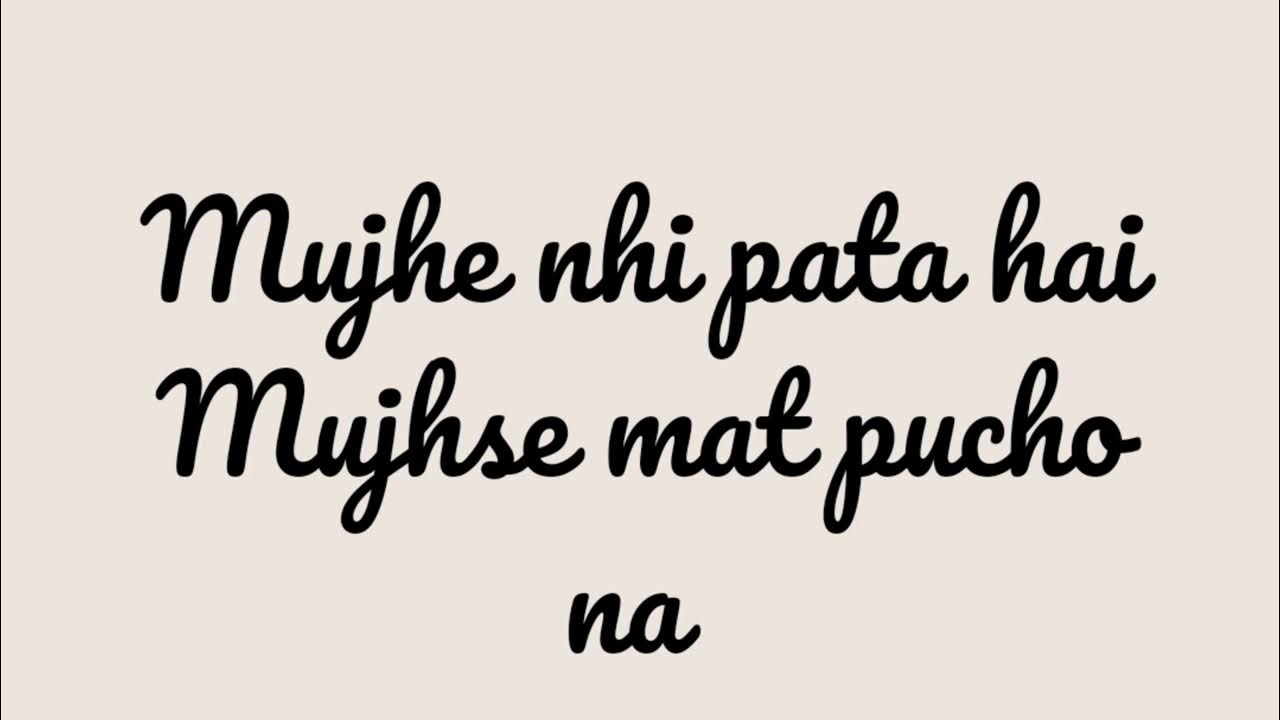 mujhe nahi pata hai mujhse mat pucho na @aleemrk cold house - YouTube