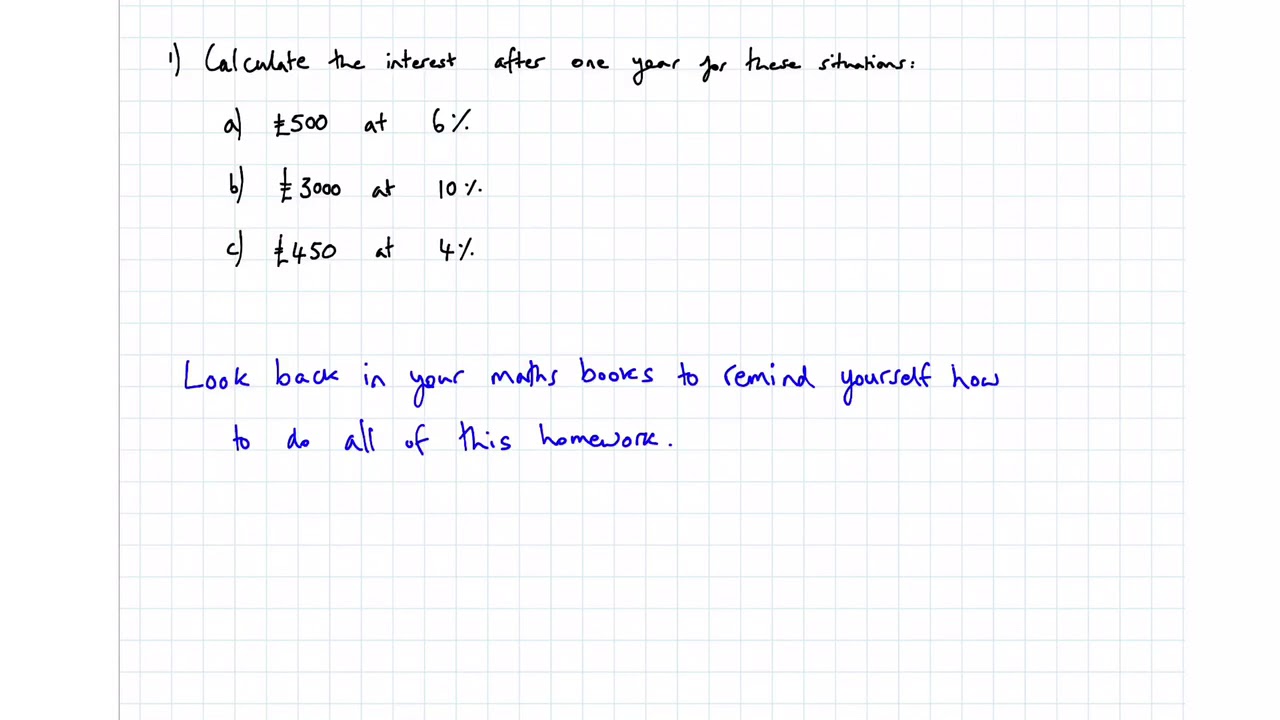 MrReedMaths year 9 homework week 11 - YouTube