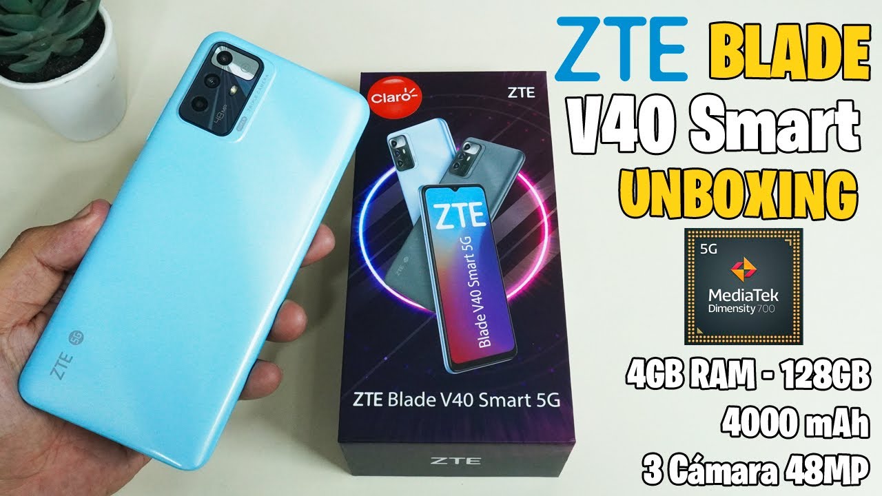 ZTE Blade V40 Smart 5G: Unboxing del Gama Media BARATO con Dimensity ...