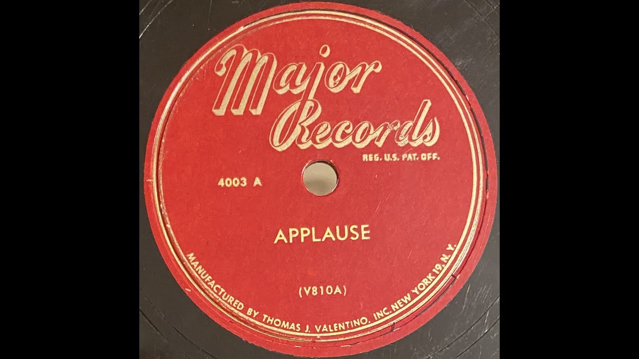 Sound Effects - Applause - side 1 track 1 of 2 78RPM - YouTube