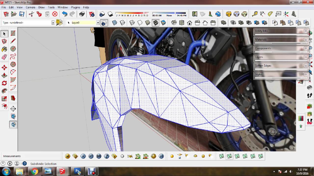 Tutorial Sketchup membuat motor Part 5 - YouTube