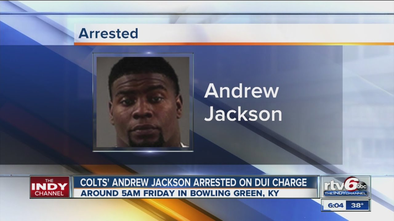 Colts' Andrew Jackson arrested on DUI charges - YouTube
