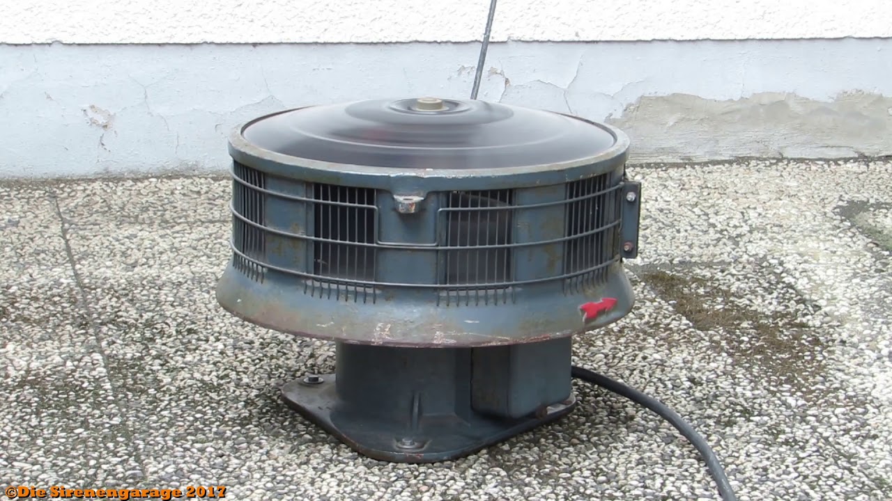 Sirenenprobe Probealarm Sirene Elektror E57 1975 am 19.08.2017 - YouTube