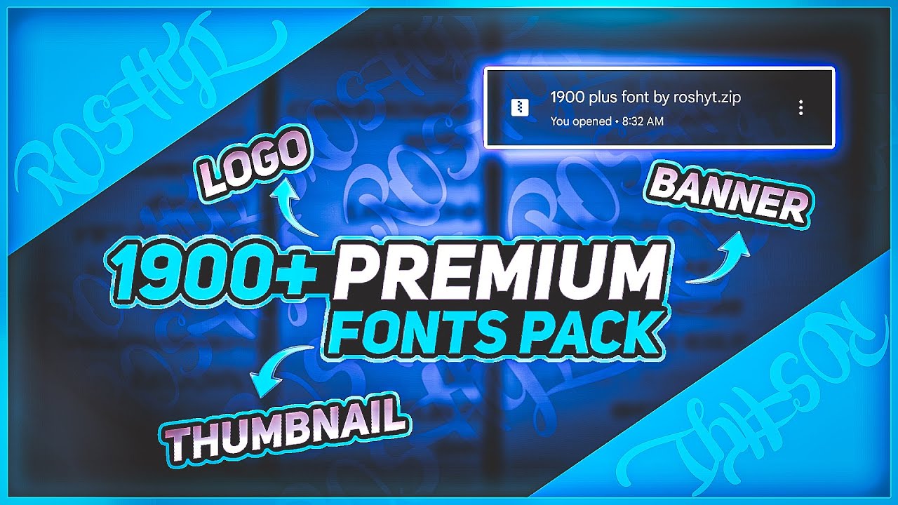1900+ Premium 🔥 Fonts Pack Direct Download Link | Fonts Pack for Logo ...
