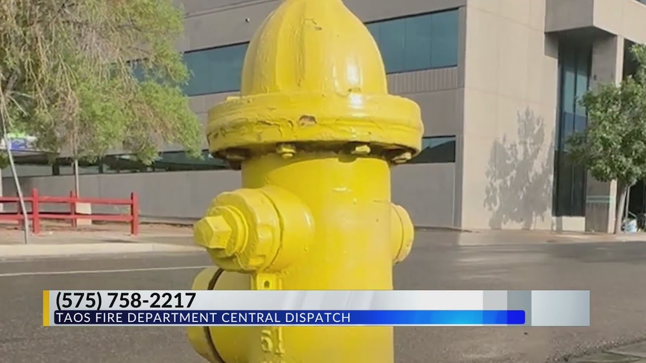 Damage to Taos fire hydrants causes 270K gallons of water loss - YouTube