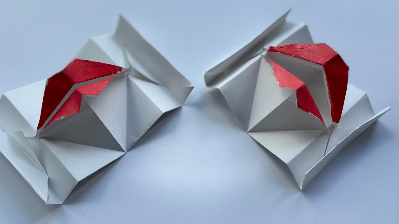 Full tutorial for Kiss box or chatter box origami craft. Subscribe if ...