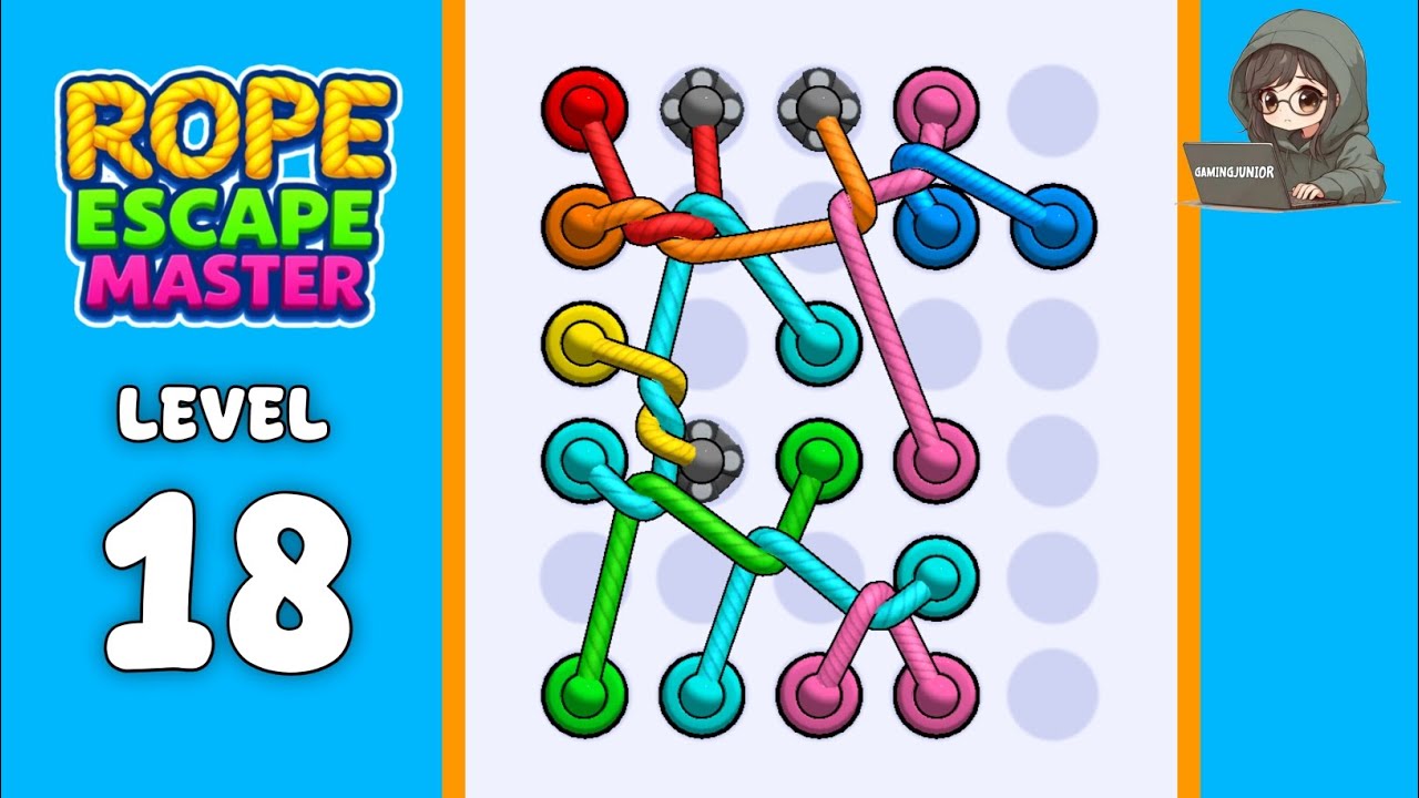 Rope Escape Master level 18 solution - YouTube