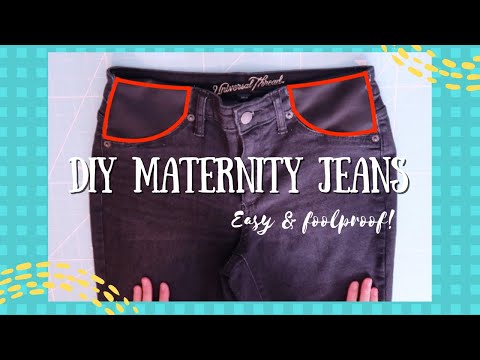 How To Put A Maternity Panel In Jeans
