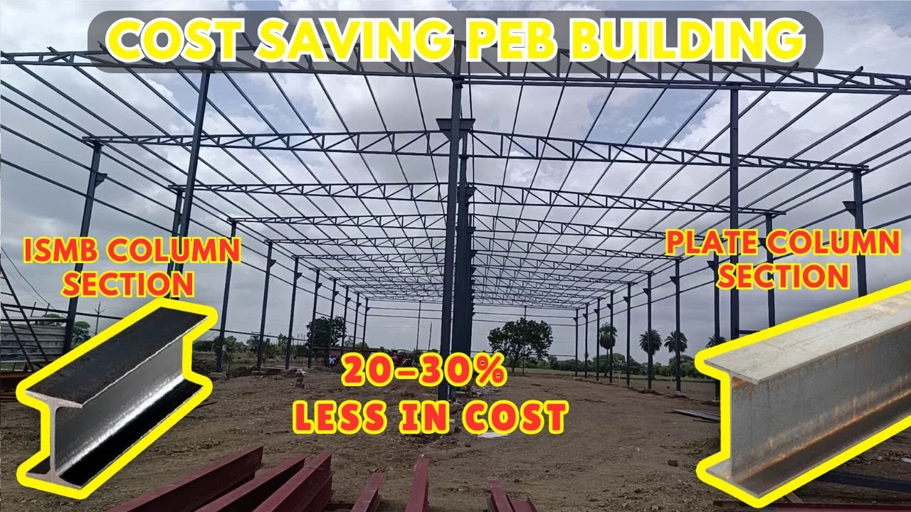 PEB Building With ISMB Section Cost Effective Building Method - YouTube