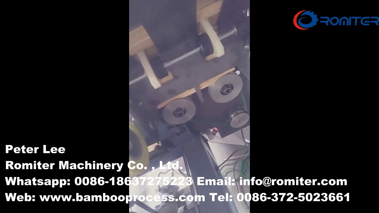 Automatic Drinking Bamboo Straw Surface Sanding Machine - YouTube