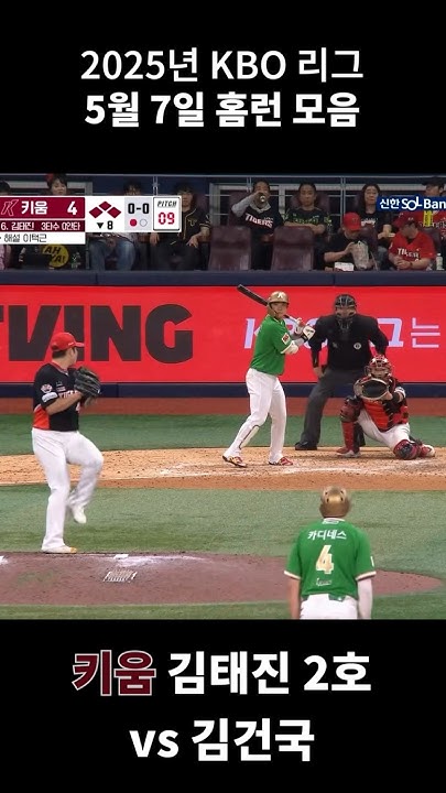 2025년 KBO 5월 7일 홈런 모음 #shorts #kbo #야구 #홈런 #송성문 #김태진 #문현빈 #이원석 #디아즈 #레이예스 #박시원 #강백호 #로하스 #천재환 ...