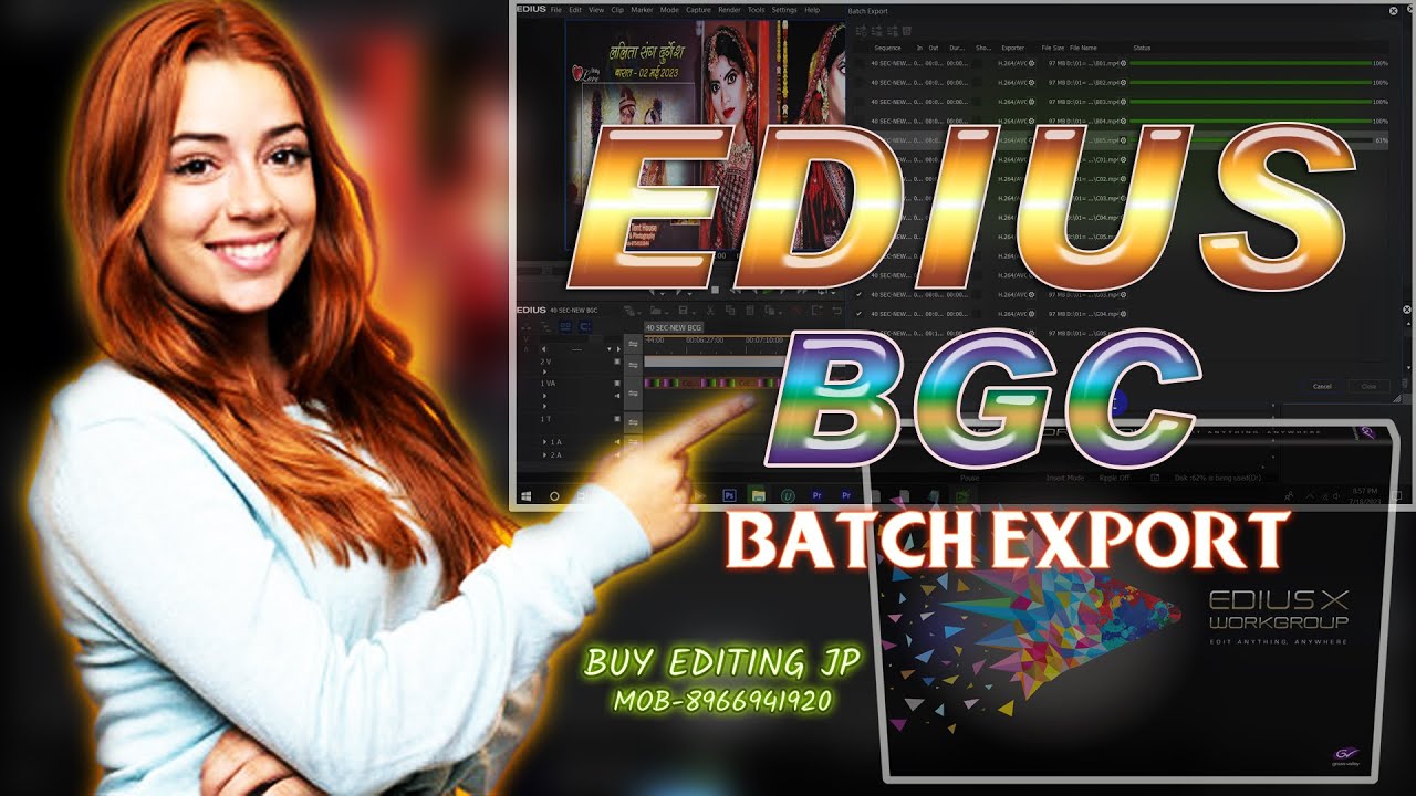 edius couple photege render! edius export file! edius BGC render! edius song project 2023 ...