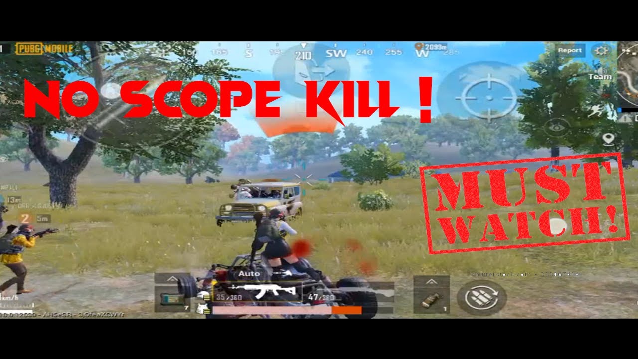 PUBG Mobile NO SCOPE Kill I Must Watch ! - YouTube