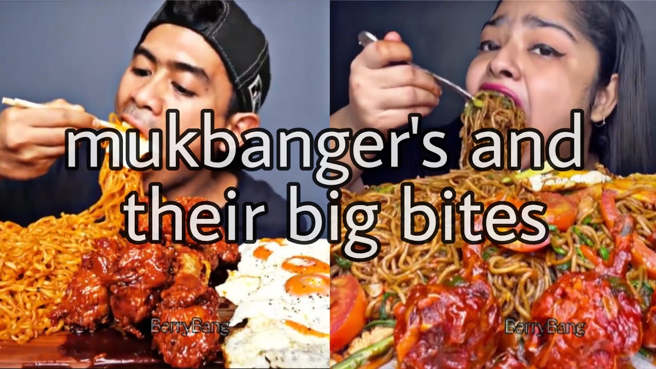 Mukbanger's and their massive big bites | BerryBang 🍓 - YouTube