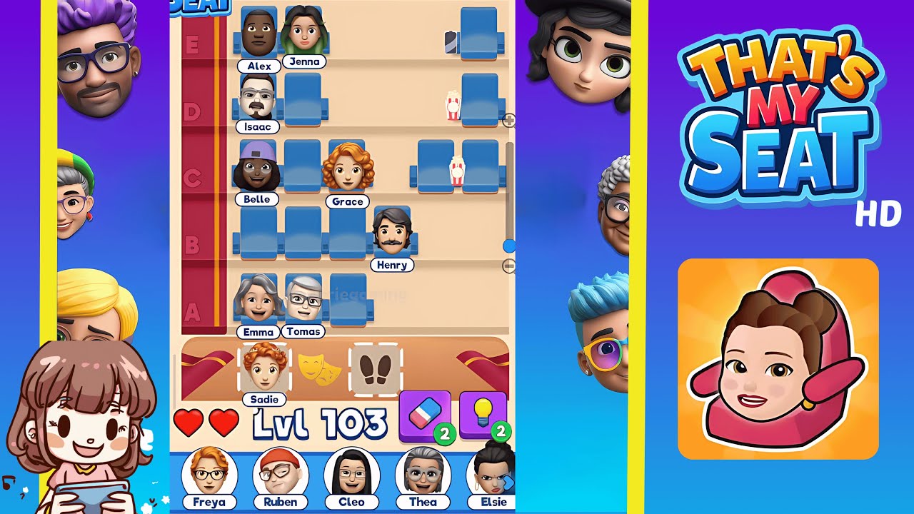 That's My Seat level 103 Solution Walkthrough - YouTube