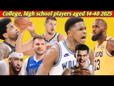 Best NBA, college, high school basketball players by age 14-40।🥹 nba ...