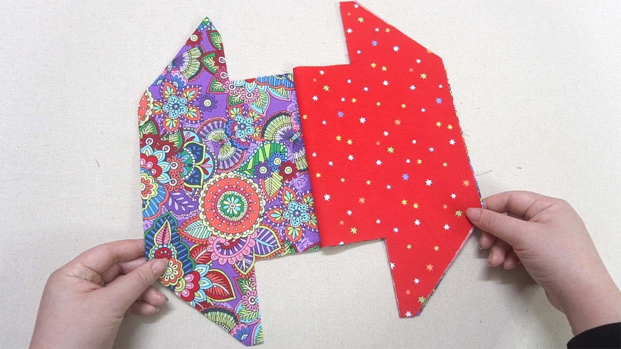 I sewed this expansion bag for a gift 💟 Unique bag design - YouTube