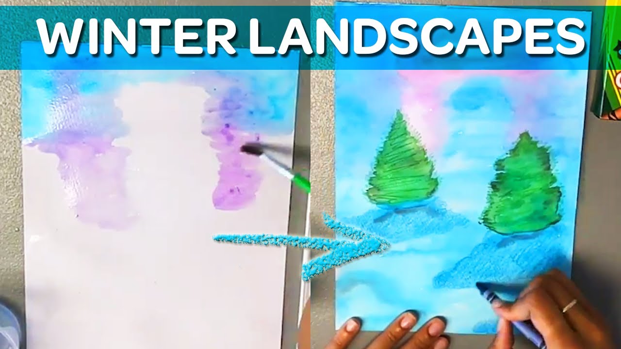 How To Draw A Winter Wonder Land! | Creativity Tips | Crayola Learning ...