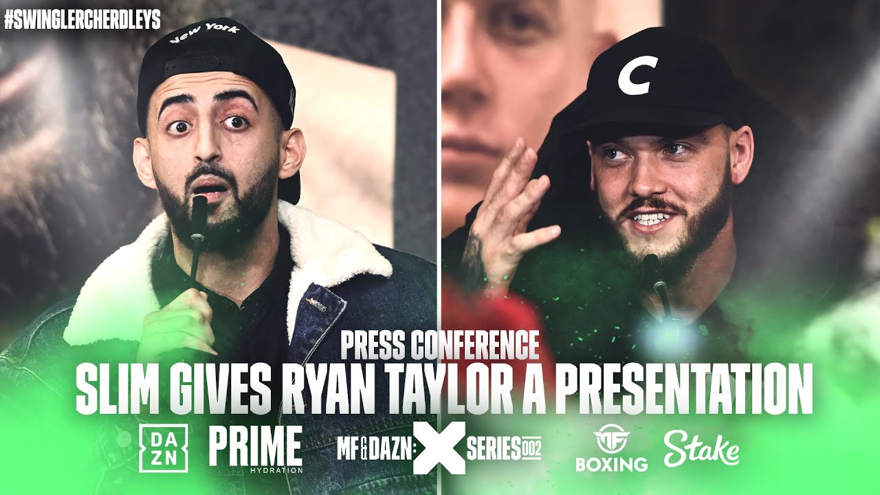 SLIM gives RYAN TAYLOR a PRESENTATION on WHY he will knock him out ...