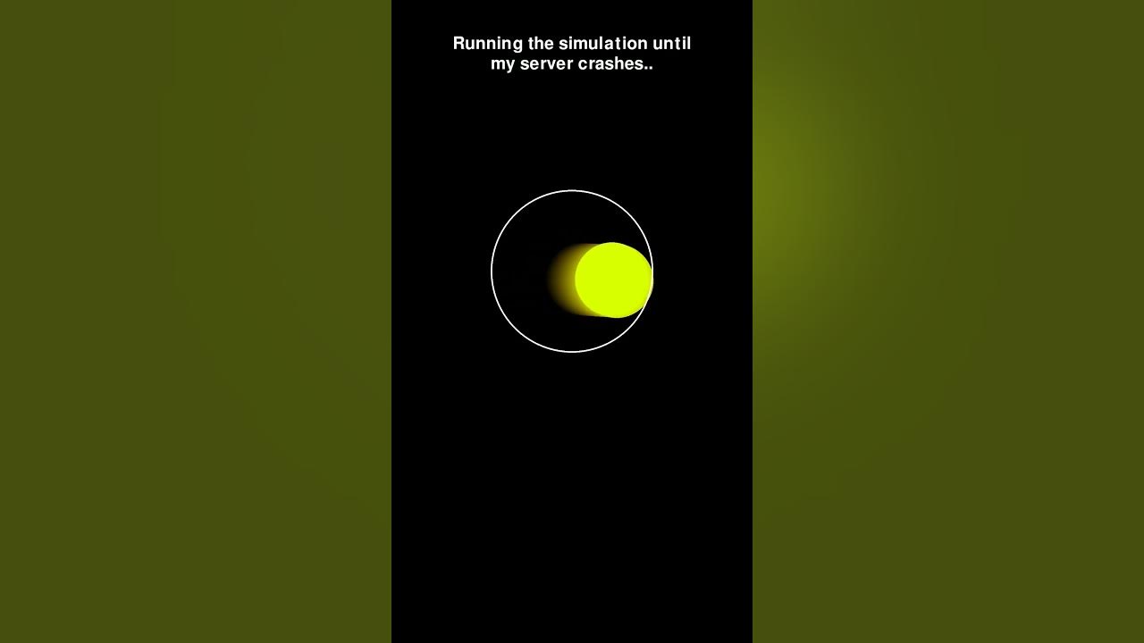 Ball bouncing simulation #adhd #music #code #space #python #physics #simulations #memes #science ...