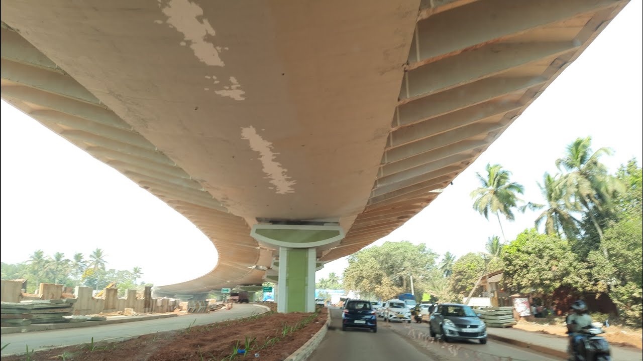 Zuari Bridge Goa Latest update 🌉 New Highway Flyover Road Video PART 4 ...