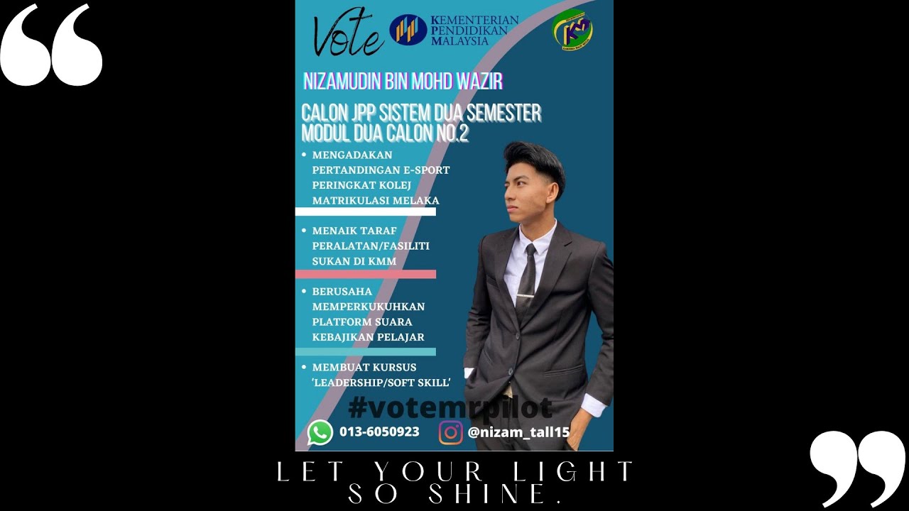 Video Manifesto Calon JPP KMM 20/21 - YouTube