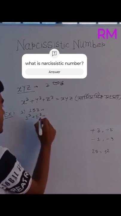 Narcissistic Number।Armstrong Number #youtube #shorts #viral - YouTube