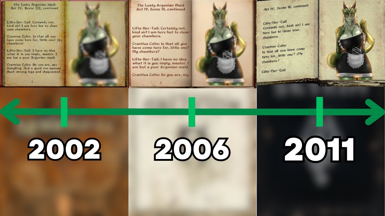 EVERY Lusty Argonian Maid In The Series - YouTube