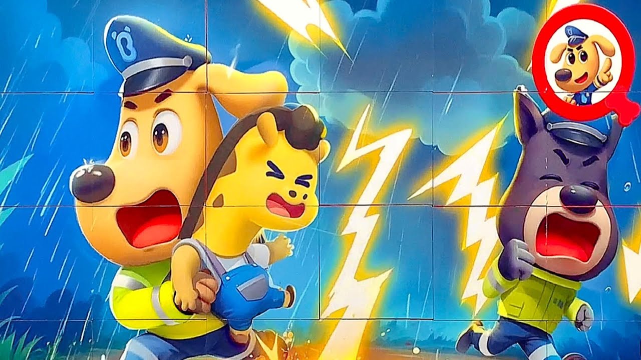 Thunderstorm, Go Away! | Sheriff Labrador | Puzzle for kids and for fun ...