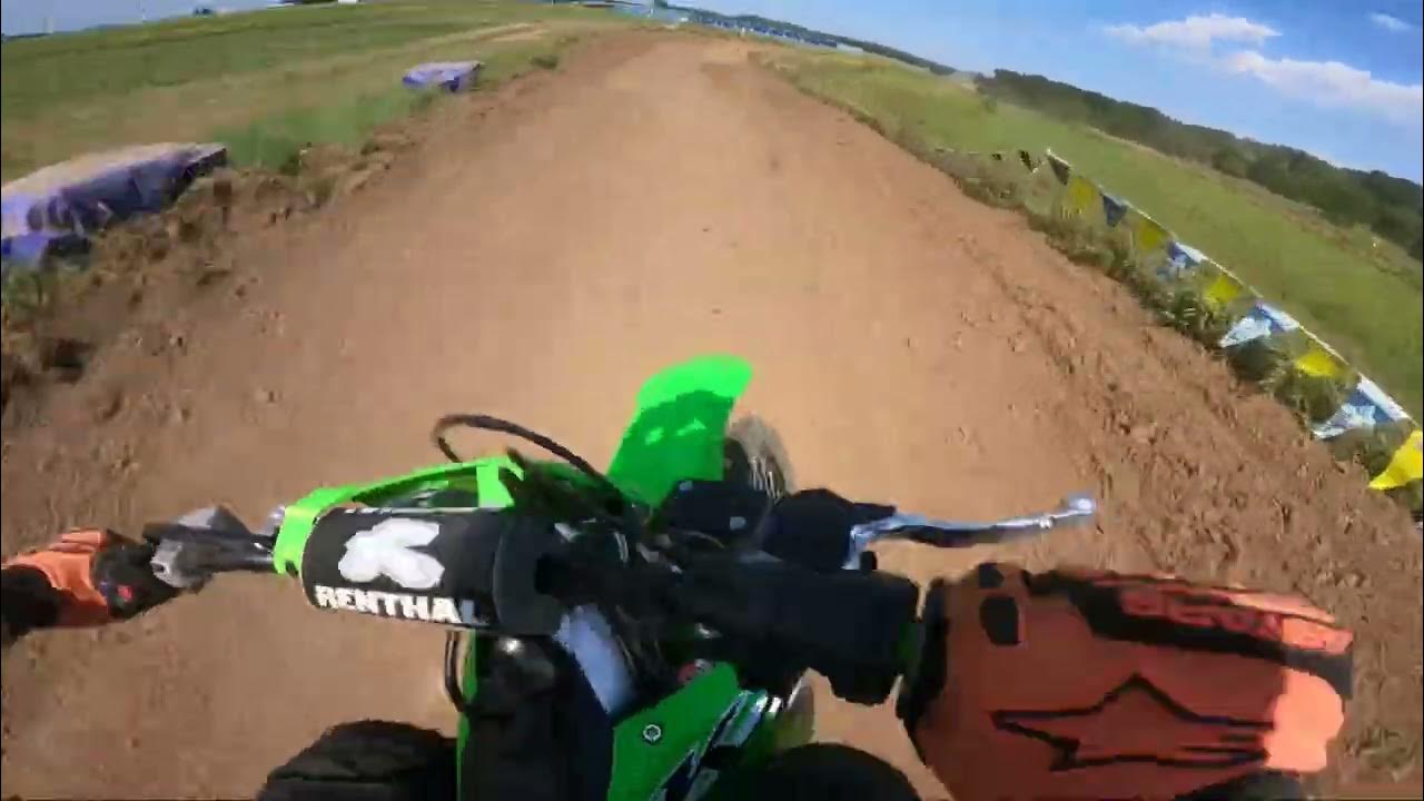 First ride on the new 2024 Kawasaki Kx450 at Kickin Roost MX - YouTube