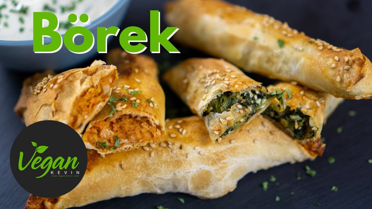 VEGANE BÖREK mit Spinat und Tomate - REZEPT - YouTube