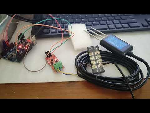 arduino sensor soil moisture rs485 + max13487 TTL485 V2.0 - YouTube
