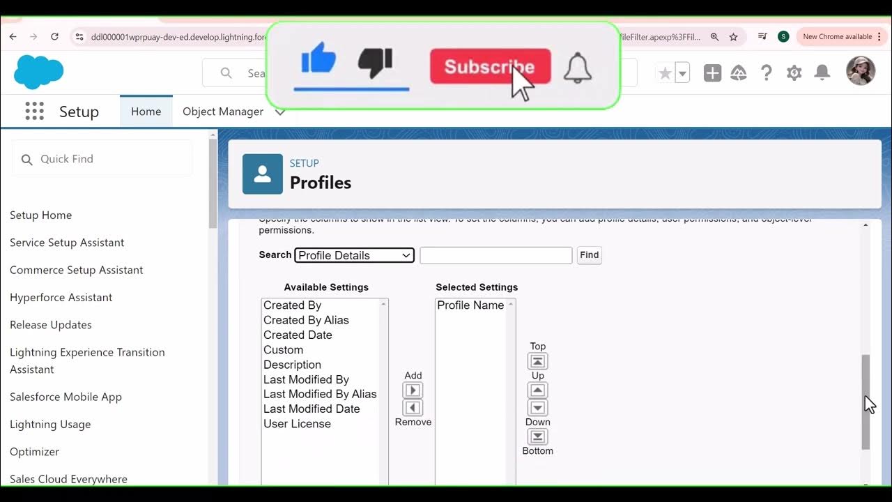 Create List View For Profile in Salesforce | Create and Customize List View for Profile ...