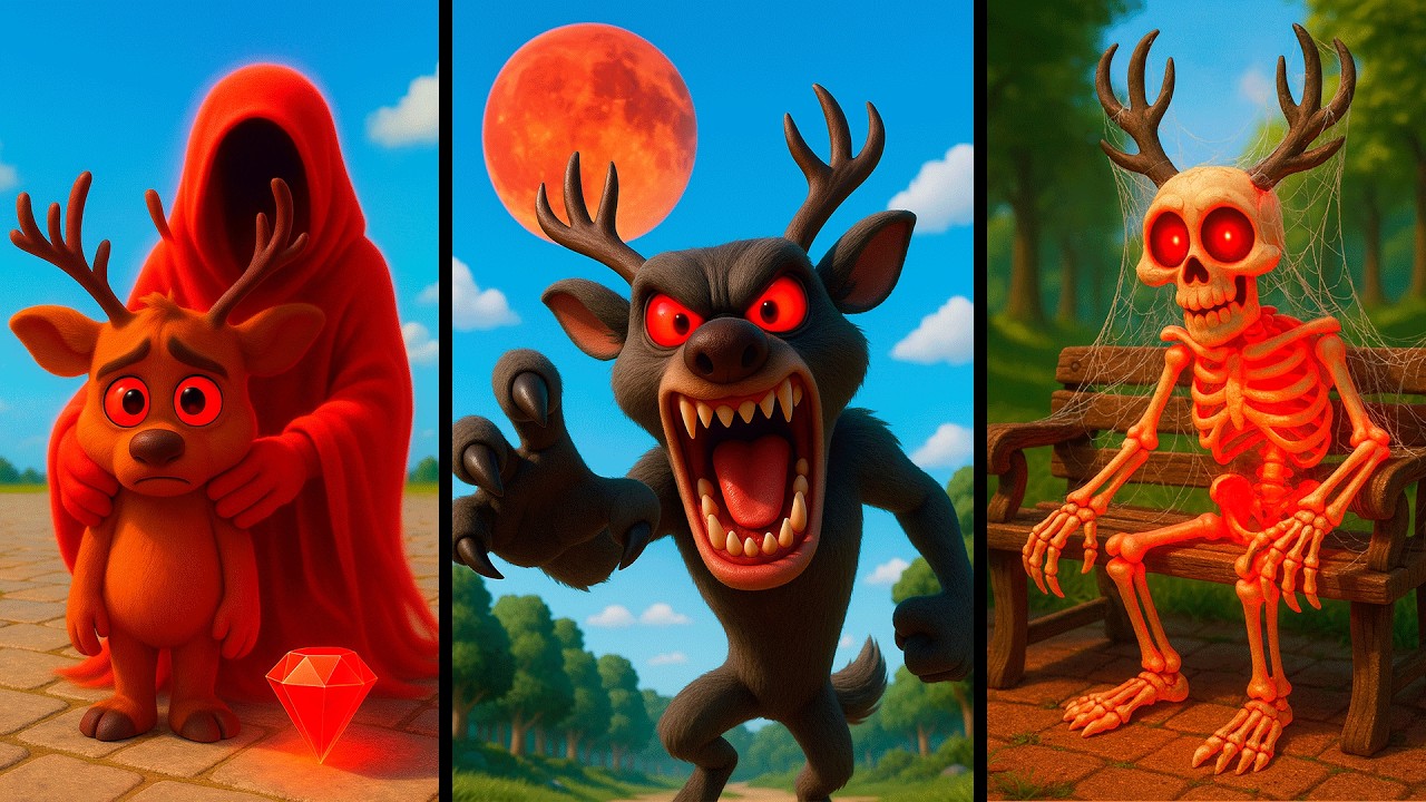 Evolution of THE DEER 99 Nights in THE FOREST - Italian Brainrot - YouTube