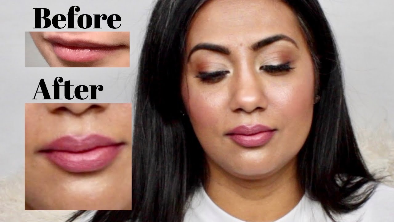 How To Make Your Lips Look Bigger With Makeup | Fake Looking Big Lips ...