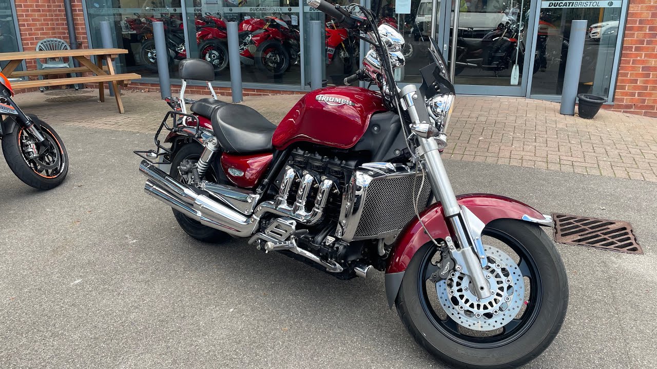 Triumph Rocket 111 (Red) walkaround with engine sound for sale - YouTube