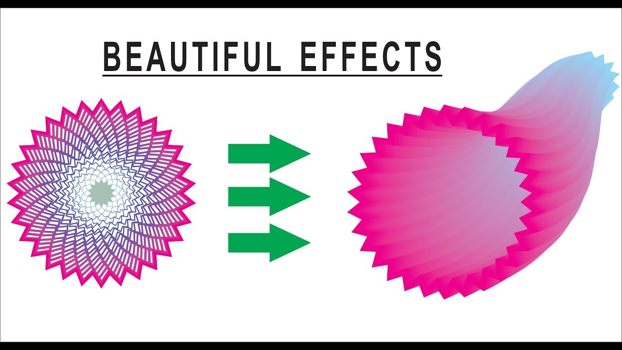 Stars Blend Tool Effects || Corel DRAW - YouTube