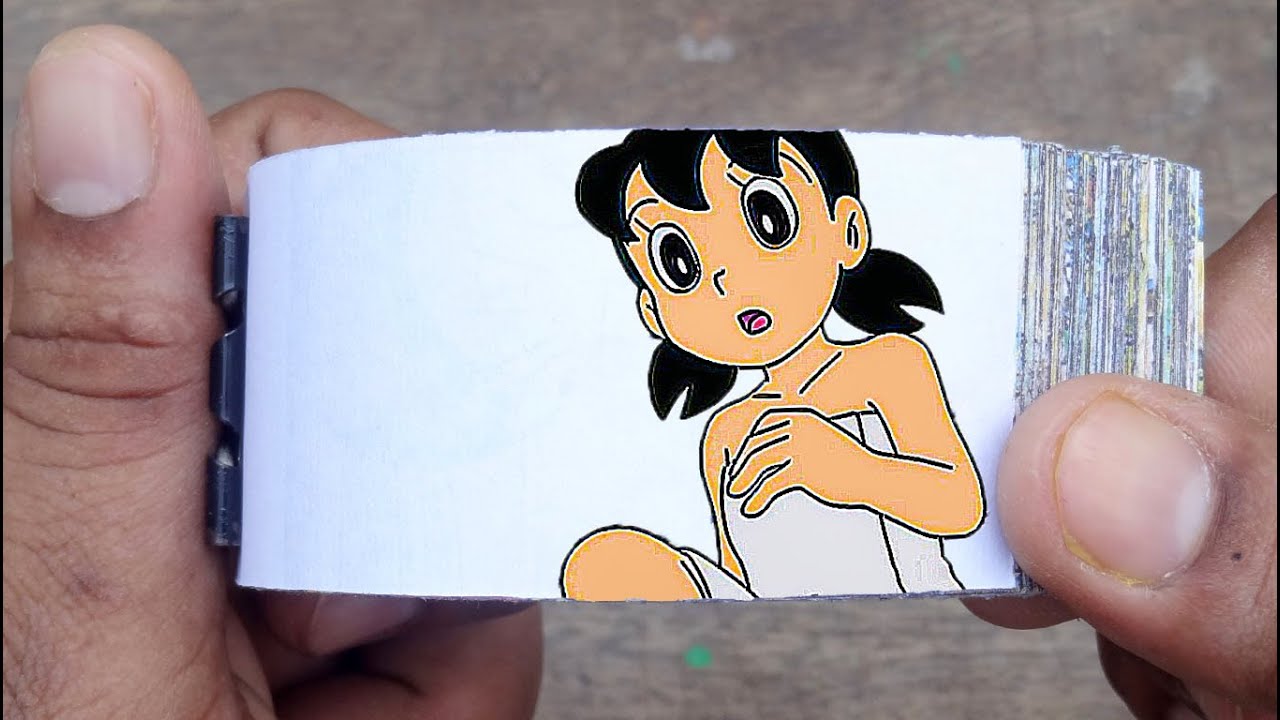 Doraemon Cartoon Flipbook #134 | Shizuka and Nobita in Bathroom | Flip ...