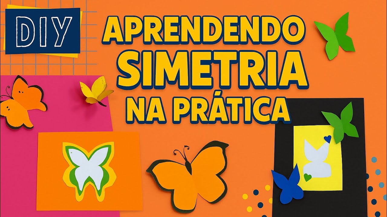 Simetria com Papéis Coloridos: Arte + Matemática em Sala de Aula - YouTube