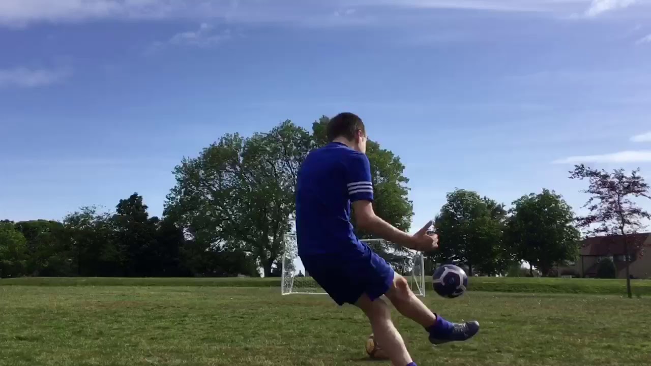 Football shooting practice - YouTube
