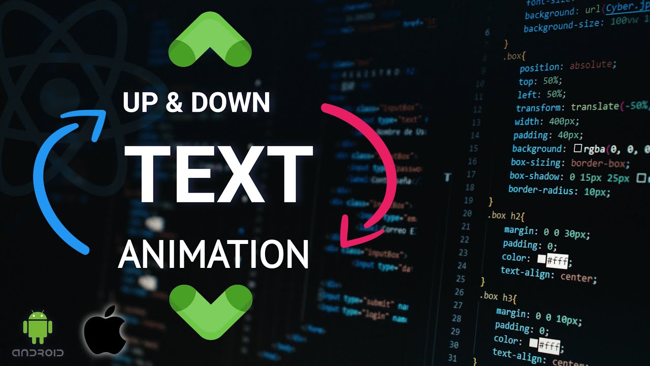 Create Stunning Up and Down Text Animations in React Native | Easy Tutorial - YouTube