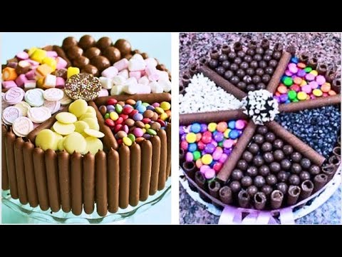 How to make multi flavor cake design/Multi flavor cake decoration - YouTube