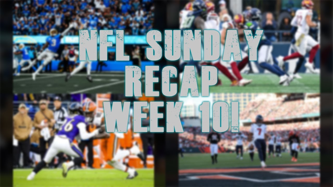 NFL Sunday Recap Week 10! - YouTube