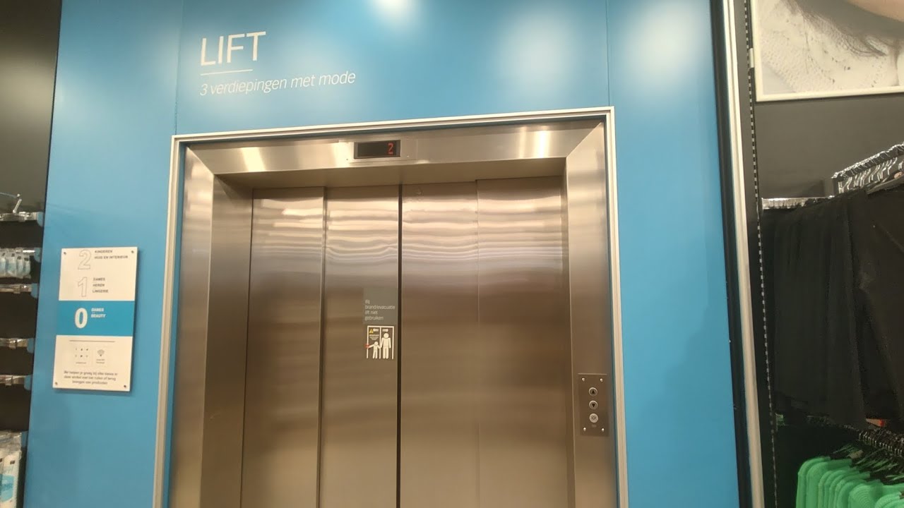 Kone MonoSpace Elevator @ Primark, Enschede, Netherland - YouTube