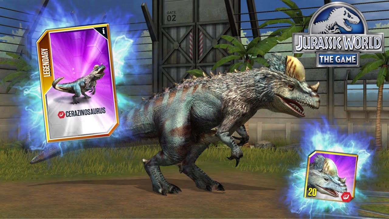 Cerazinosaurus!!! Jurassic world the game ep #71 - YouTube