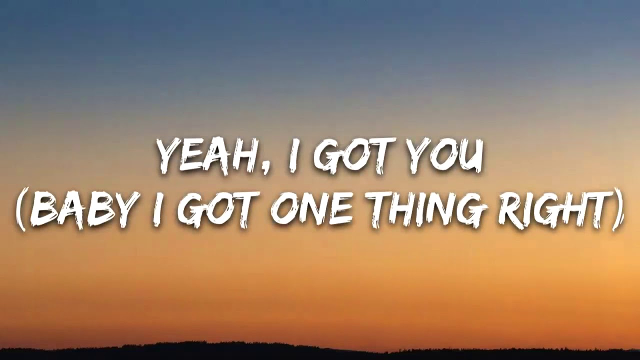 Marshmello & Kane Brown One Thing Right Lyrics - YouTube